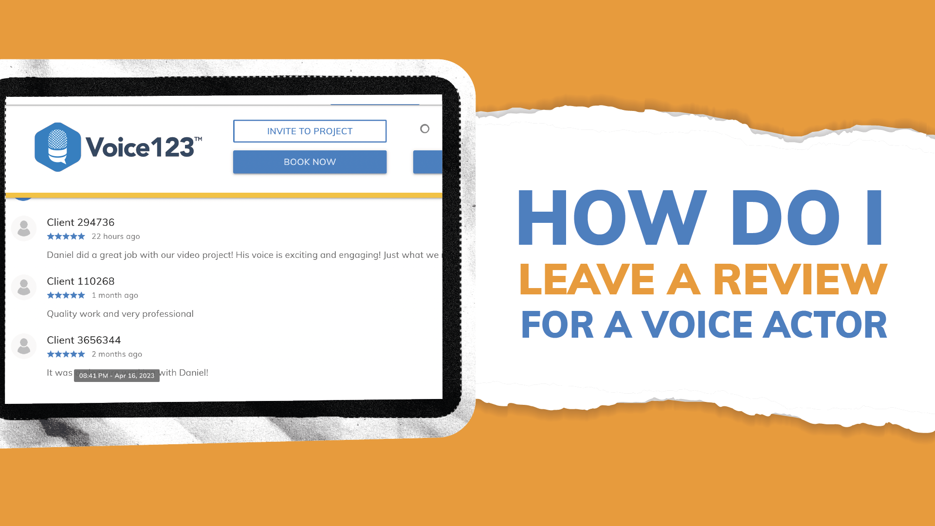 The Voice123 platform - VoiceTalks