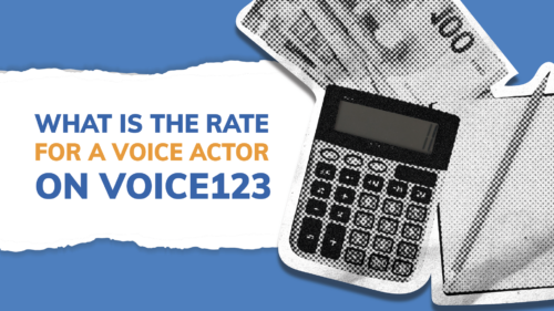What is the rate for a voice actor on Voice123? - VoiceTalks