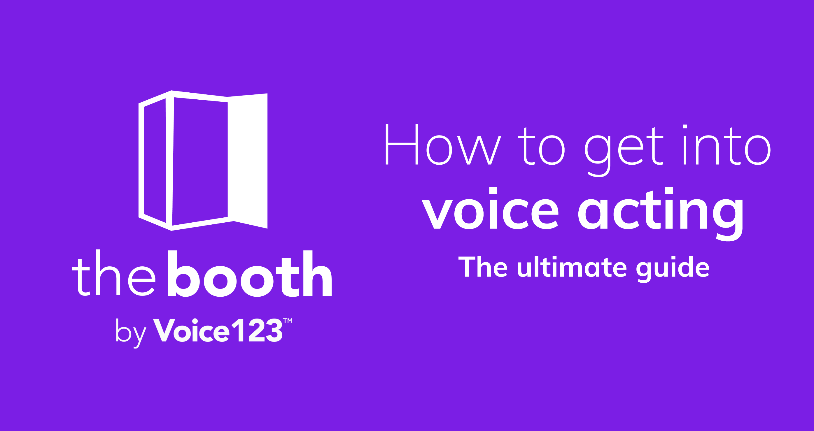 How to get into voice acting | Voice over Guide